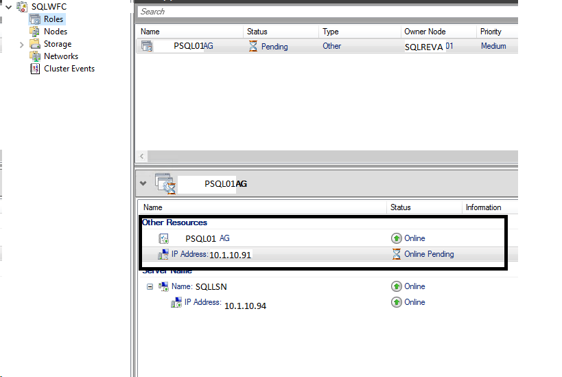 Sql Ag Cluster Ip Address Resource Cannot Be Brought Online Because A Duplicate Ip Address Was