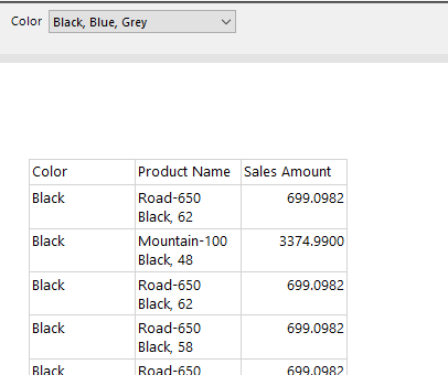 Multi-value parameters in rdl not working - Microsoft Q&A