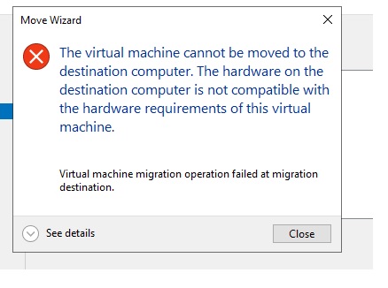 HYPER-V Live Migration sometimes fails - Microsoft Q&A