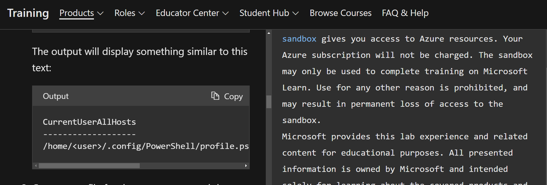 Disable Azure Sandbox In Microsoft Learn Microsoft Qanda 7307