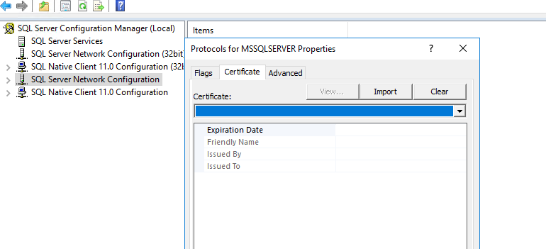 Enable encrypted connections to the Database Engine - Microsoft Q&A Enable encrypted connections to the Database Engine - Microsoft Q&A
