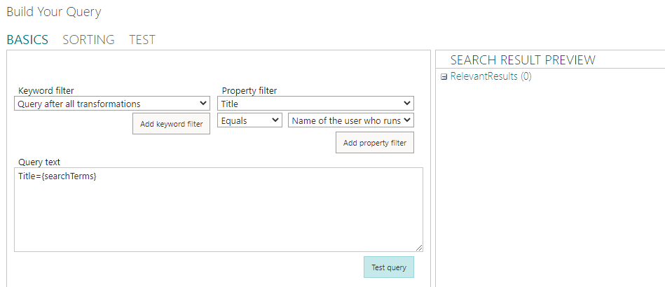 how to show match item at the top in search result in sharepoint online ? - Microsoft Q&A