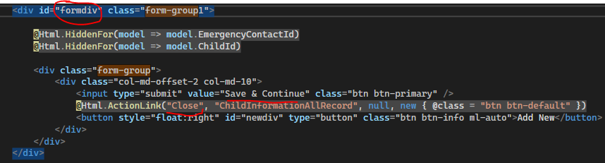Div clone asp.net mvc - Microsoft Q&A