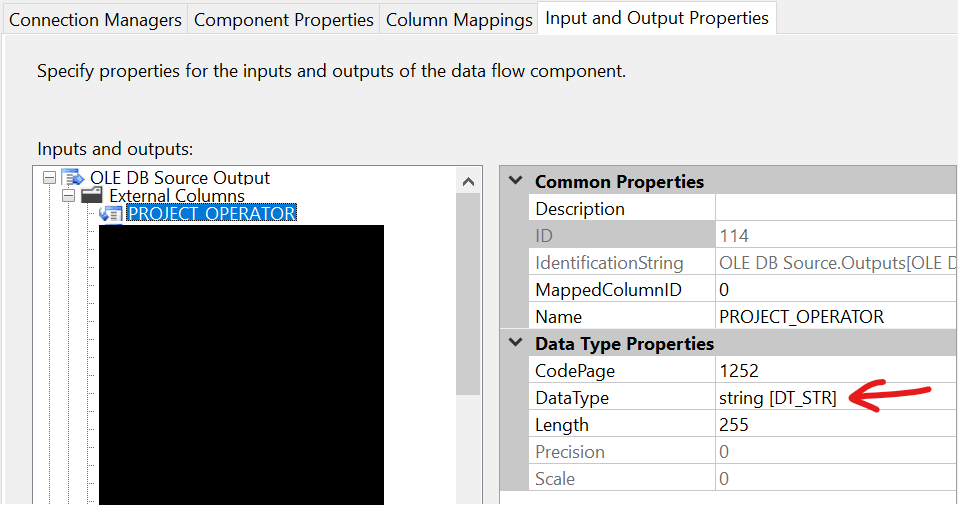 Ssis External Column Wrong Datatype Auto Detect Microsoft Qanda 5491