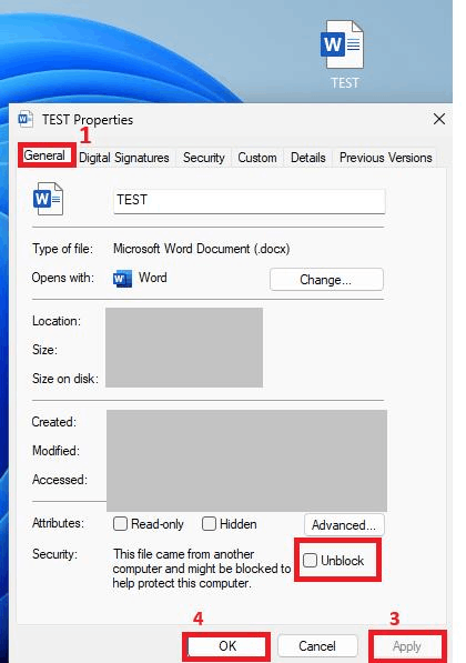 Word Experienced An Error Trying to Open the File - Microsoft Q&A