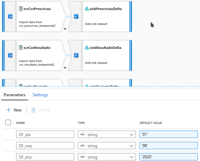 Azure Datafactory Passing Parameter To A Datasource On A Dataflow Microsoft Qanda