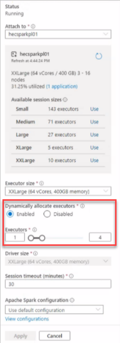 Azure Synapse Nodes Executors Resouse Limit - Microsoft Q&A