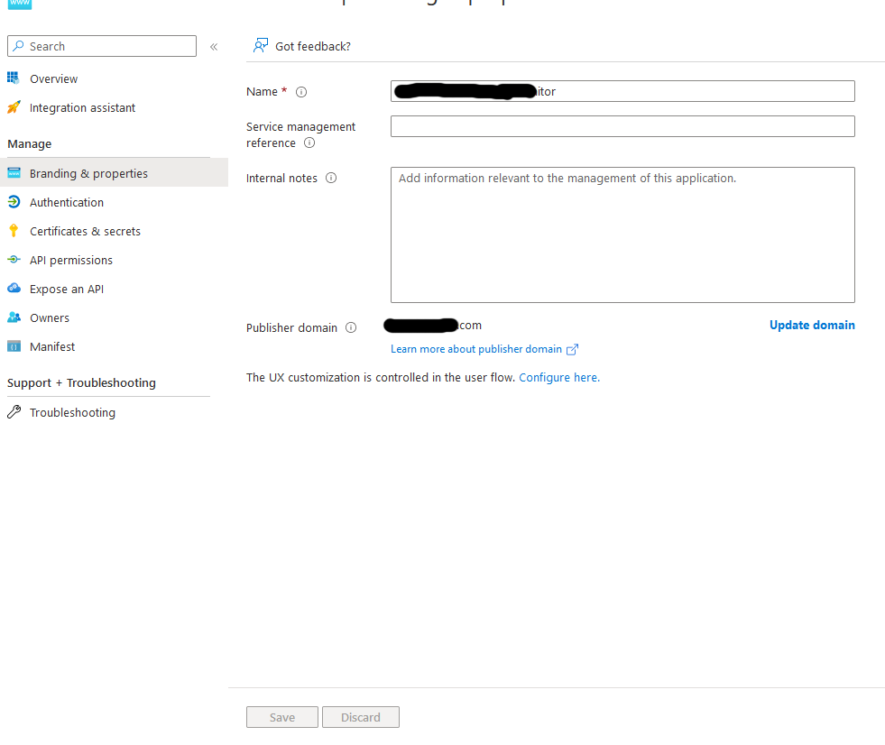 "Add MPN ID to verify publisher" option missing for a registered app in ...