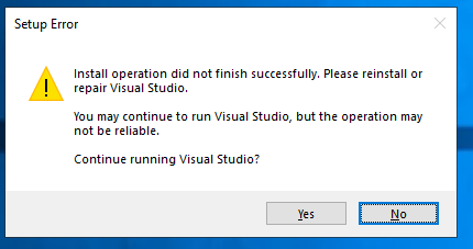 Visual Studio Community 2022 installation error - Microsoft Q&A