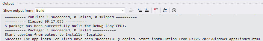 Visual Studio 2022 - MAUI Project - Windows Machine - Publish does no ...