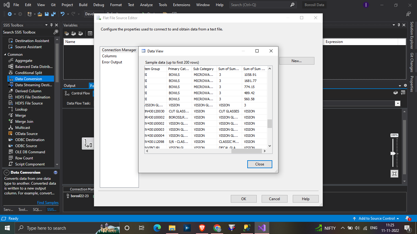 Records In Flatfile Connection In Ssis Ins Not Matching With The Actual Records Microsoft Qanda 6721