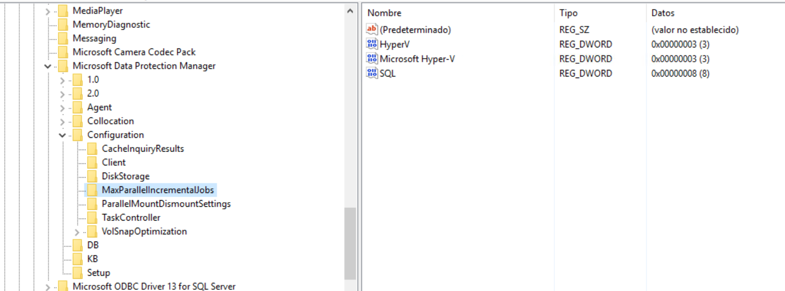DPM: Lmitating concurrent backups for Hyper-V - Microsoft Q&A