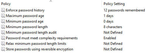 Password Policy not taking effect on users' accounts - Microsoft Q&A