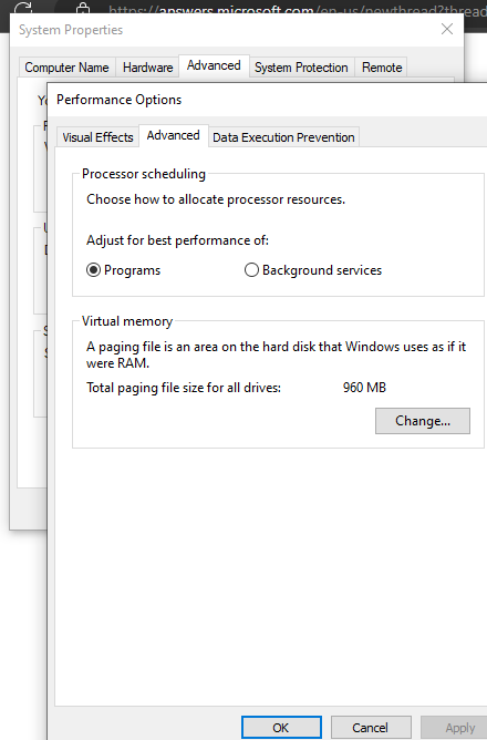 OS crash dump vs page file - Microsoft Q&A