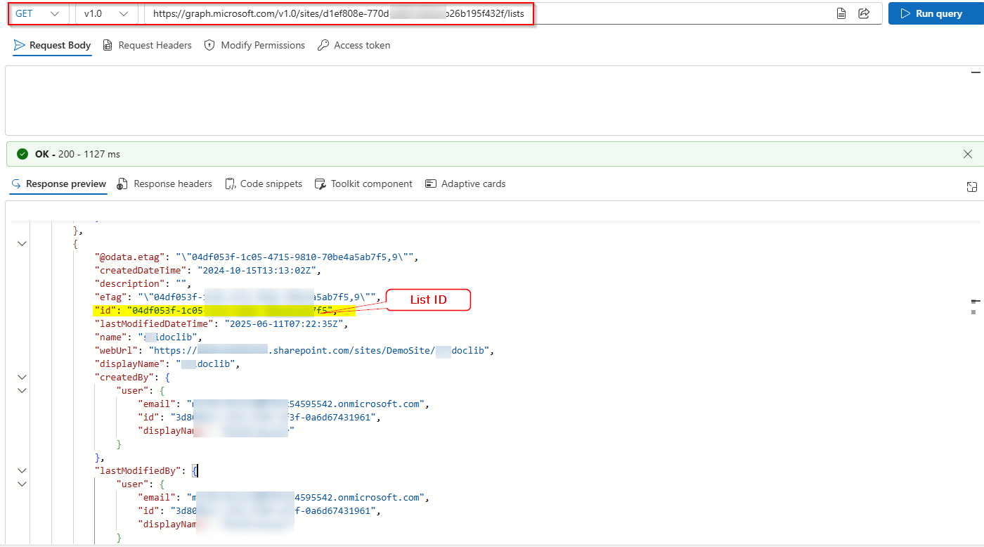 Sharepoint - GraphAPI add new metadata info is failing. - Microsoft Q&A
