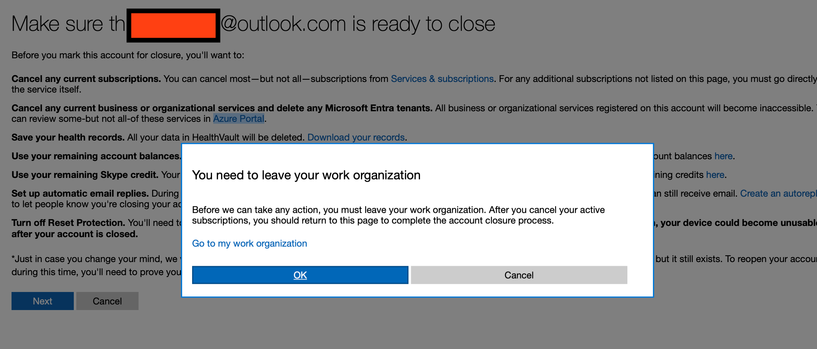 Please close my account - Microsoft Q&A
