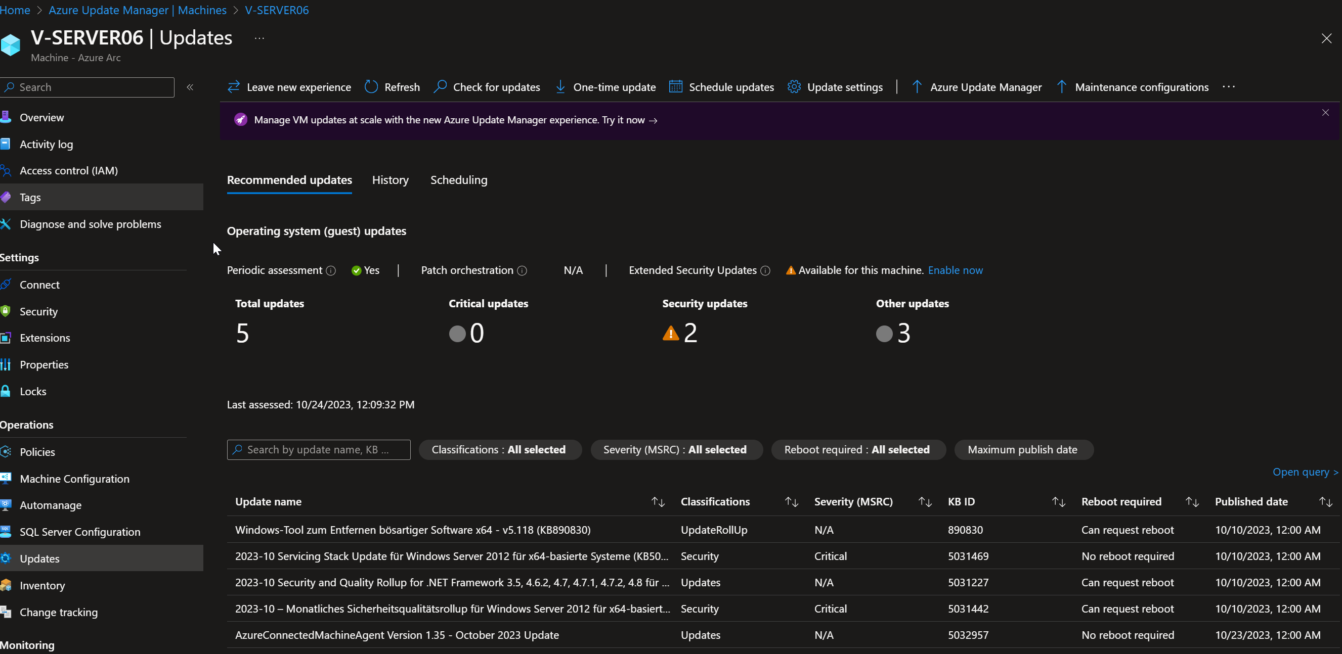 Azure Update Manager - Schedules doesnt work - Microsoft Q&A