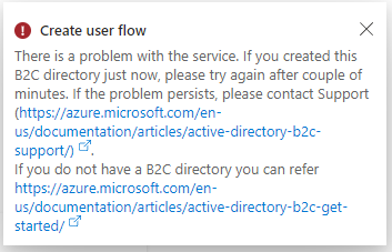 AD B2C User flow is broken, showing "Not found" when clicking on it - Microsoft Q&A