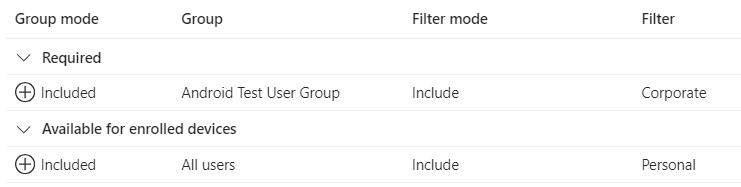 Deploy iOS apps to Intune enrolled devices suing filters - Microsoft Q&A