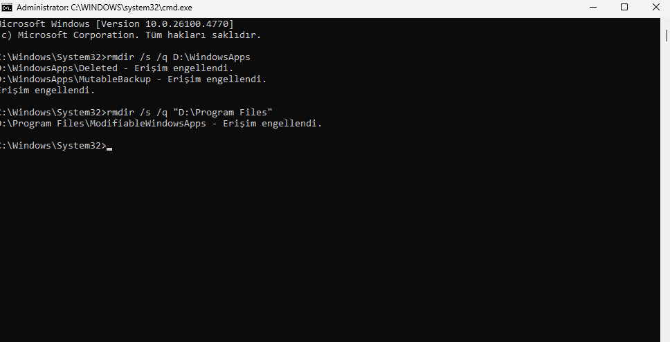 I changed the "where new content is saved" to D: after that made it C:. didnt install anything ...