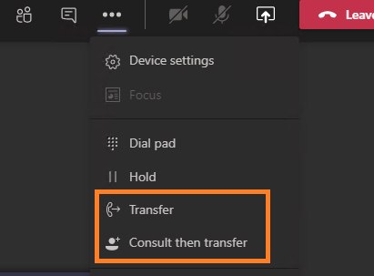 Transfer and consult in Teams - Microsoft Q&A