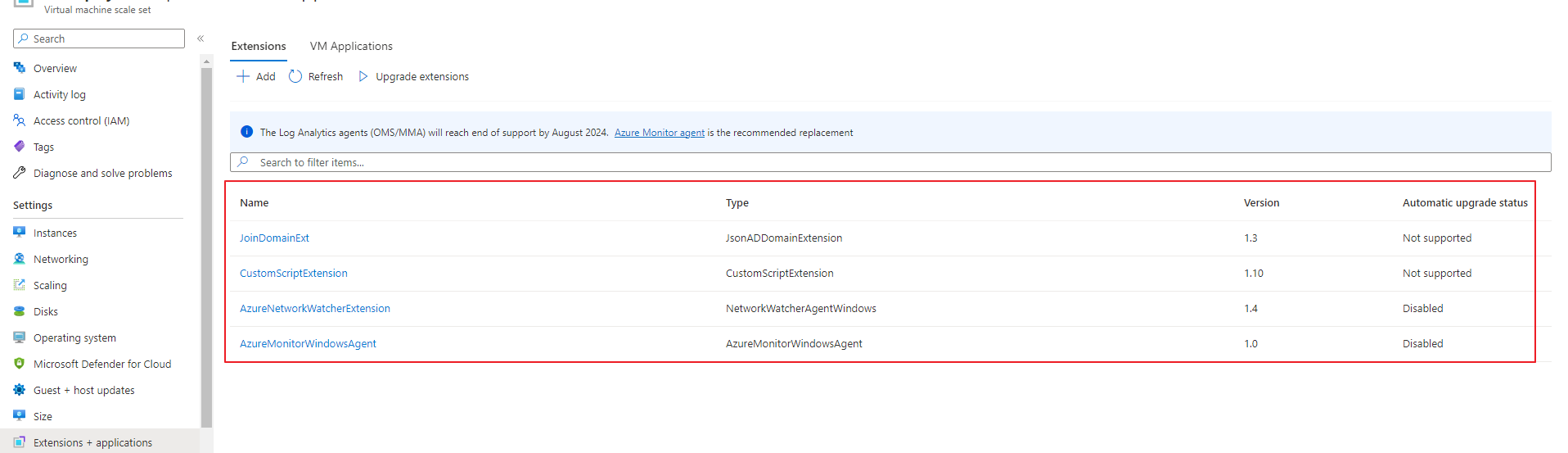 Vmss Instance Extension Questions Microsoft Qanda