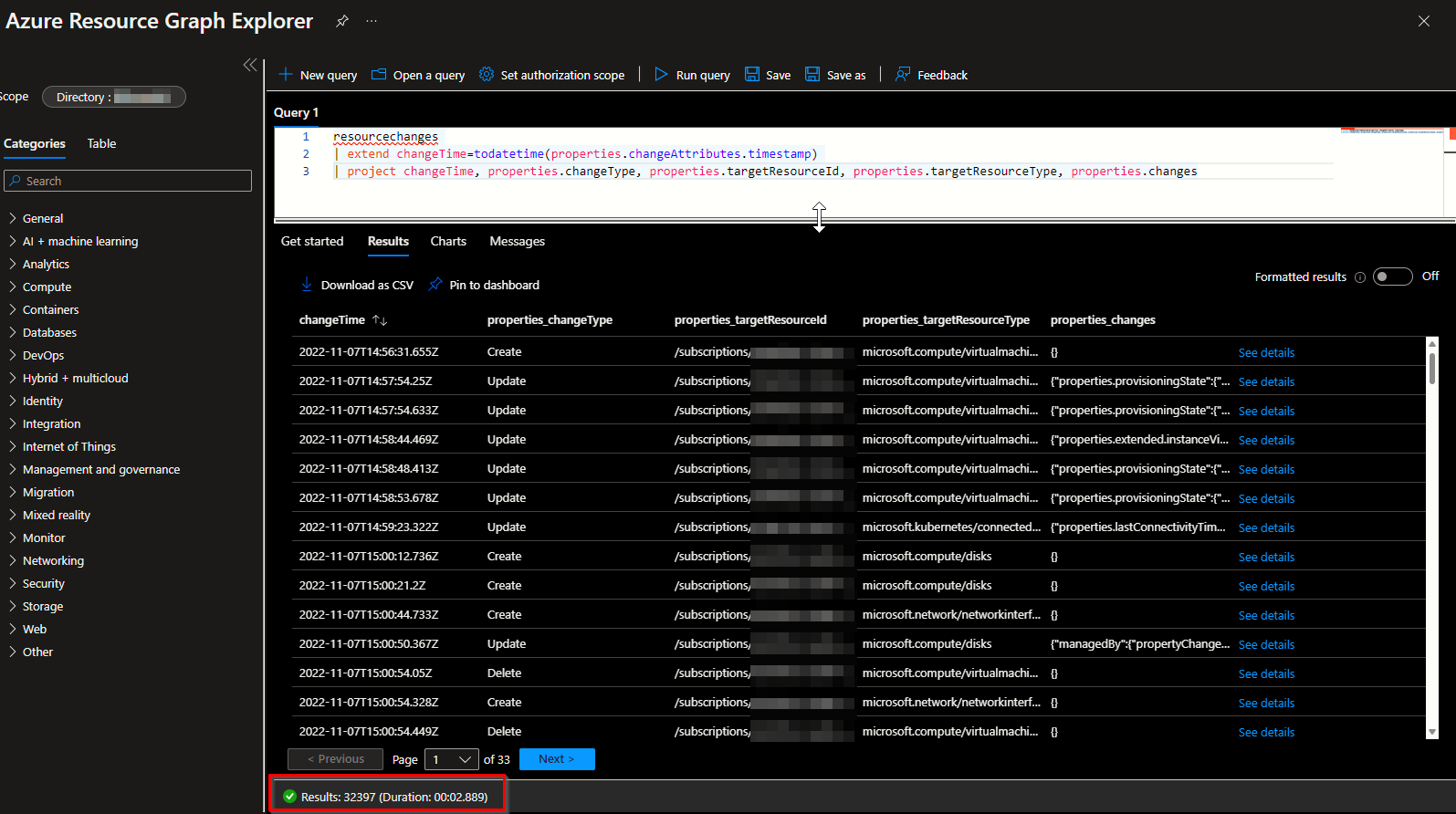 Resource Graph Query Returning Only 100 Rows In Output Microsoft Qanda