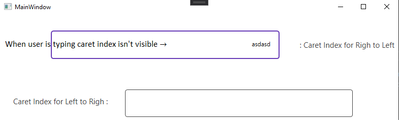 Why Caret Is Hidden When Flowdirection Is Righttoleft On Material Design In C Wpf Microsoft Qanda