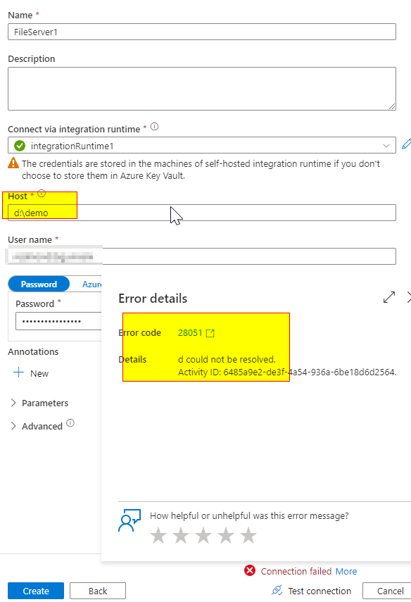 Please help me resolve this issue ive received when creating a file ...