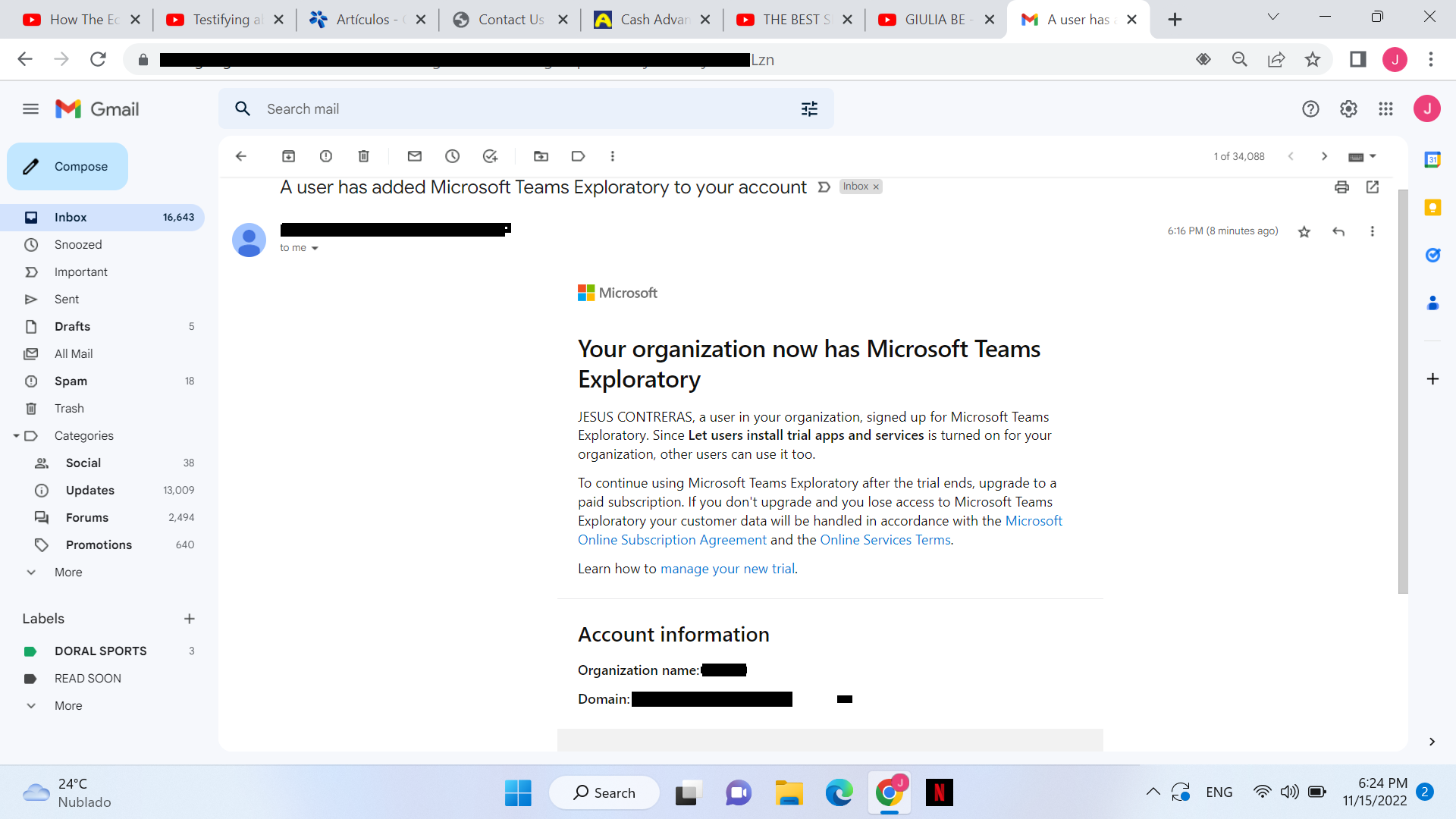 a user on my organization? - Microsoft Q&A