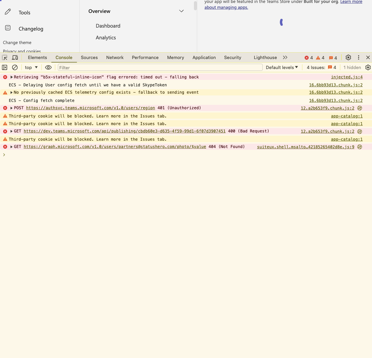 Developer Portal - "Publish to your org" page not loading - Microsoft Q&A