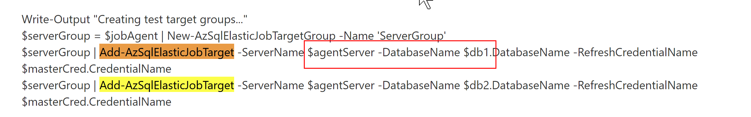 Azure Elastic Job Define Target Databases To Run The Job Against Microsoft Qanda