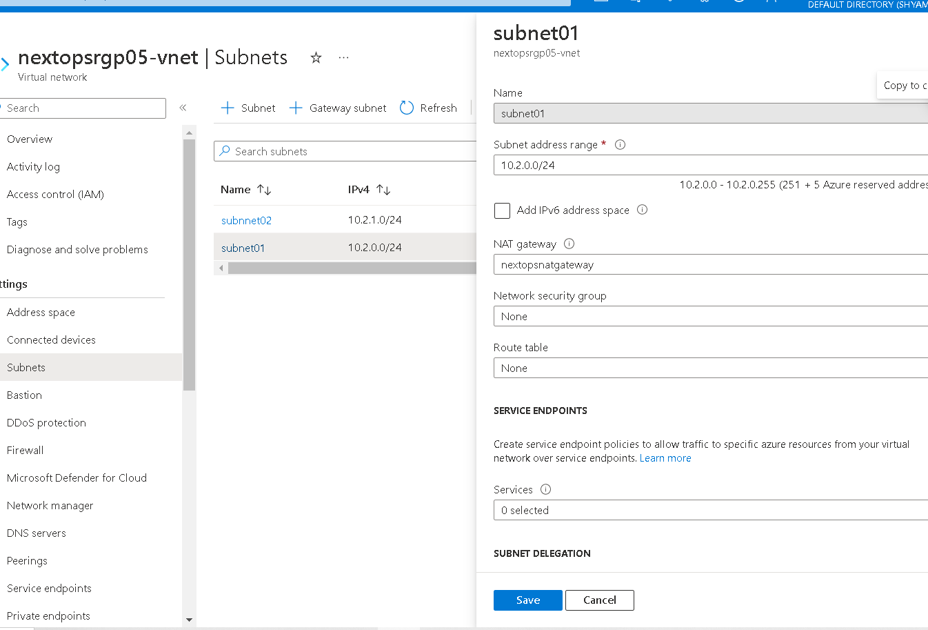 ALthough VM has got public IP , while this VM subnet associating with NAT not giving any warning ...