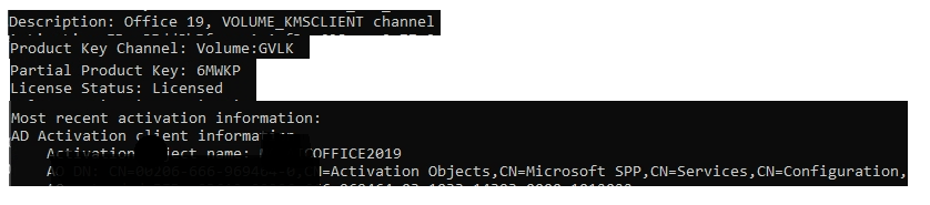 KMS Client slmgr Query - Windows - Office - Microsoft Q&A