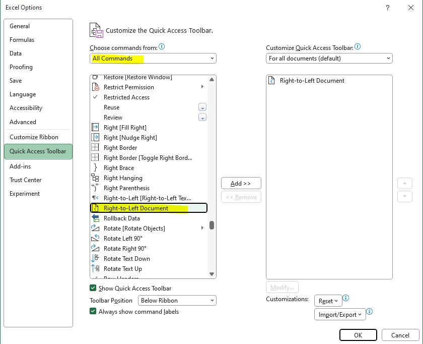 SSRS export to excel ignores default sheet direction - Microsoft Q&A SSRS export to excel ignores default sheet direction - Microsoft Q&A