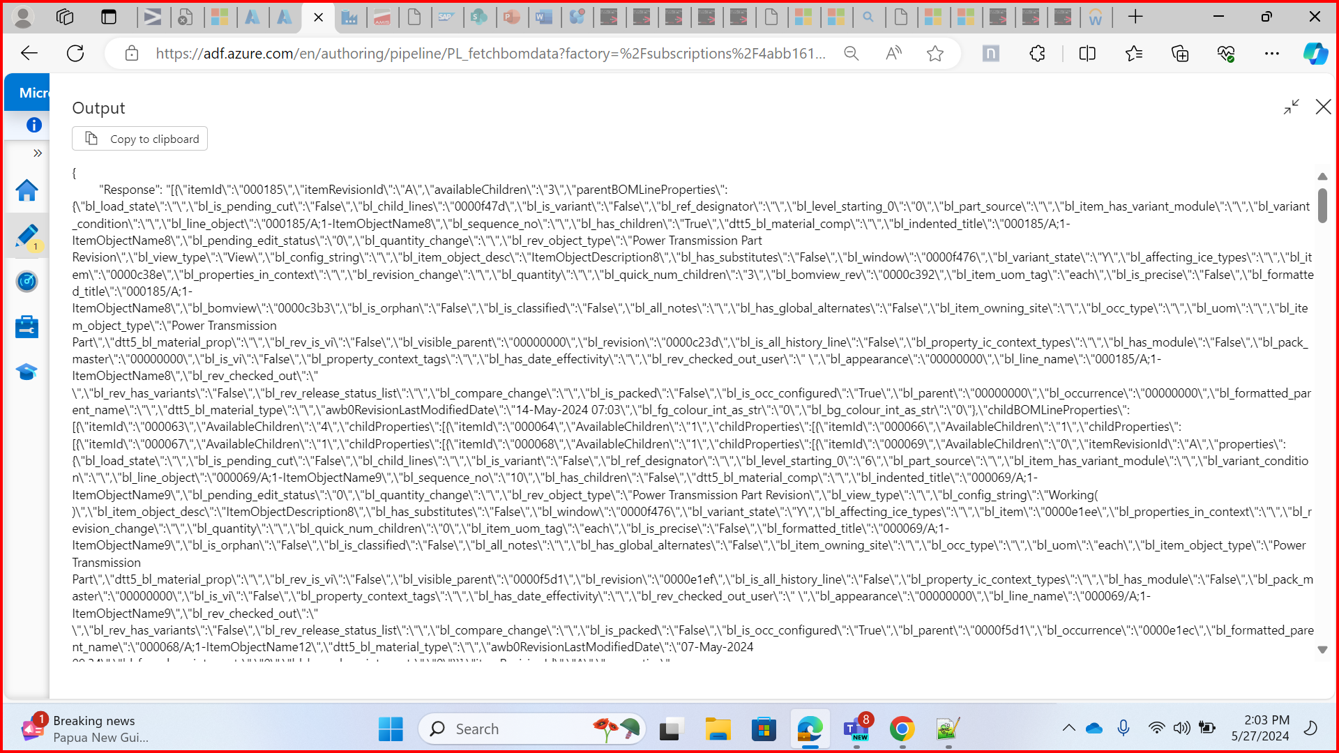 How to remove Multiple slashes in Web activity response - Microsoft Q&A