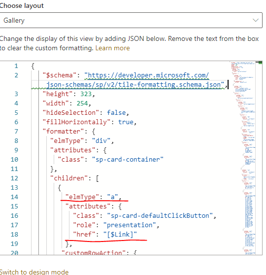 Json Tile View Columns Not Displaying Microsoft Qanda 1038