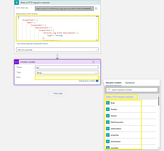Populate ServiceNow Incident created with Logic App with Alert data ...