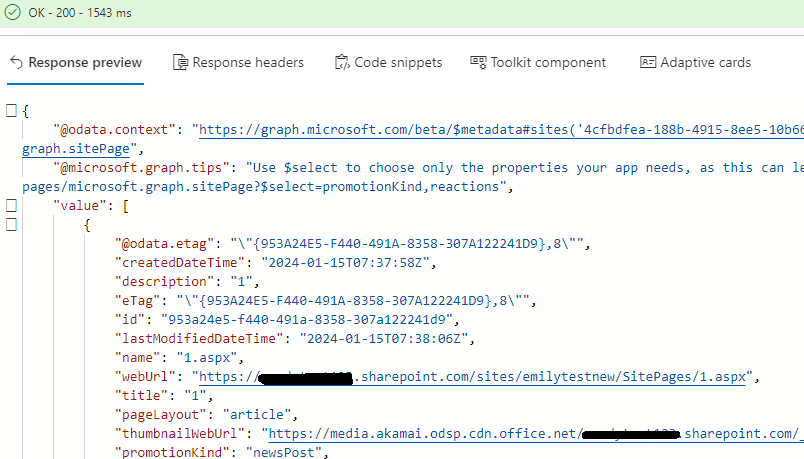 $filter not applying to sitePages in beta branch - Microsoft Q&A