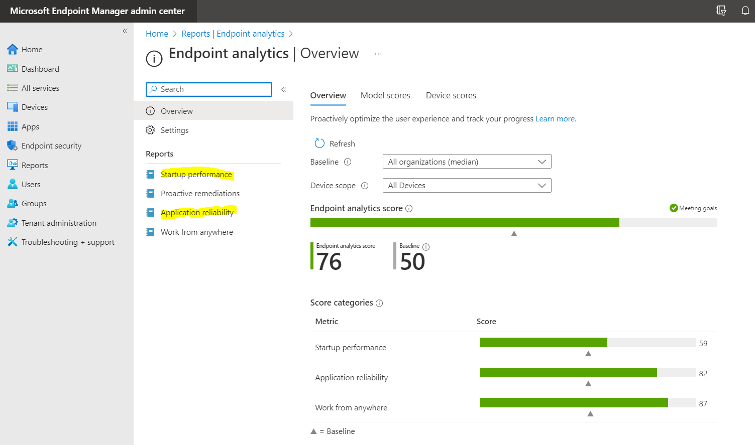 Getting Data From Endpoint Analytics Eg Startup Performance Into A Log Analytics Workspace