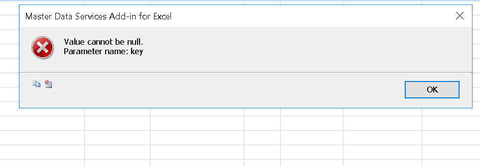 Master data services 2016 excel add in issues - Microsoft Q&A