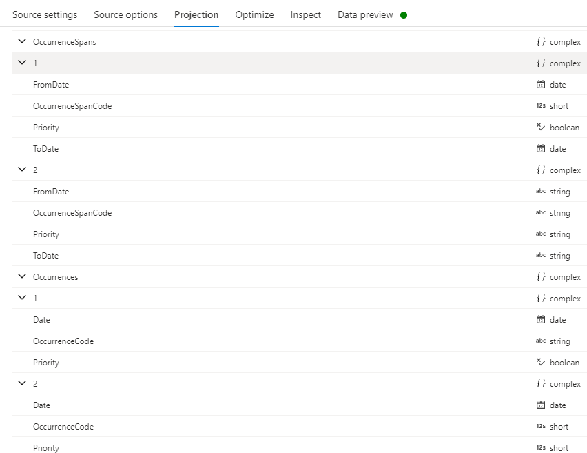 Adf Data Flow Source Transformation Is Not Reading Data Types Correctly