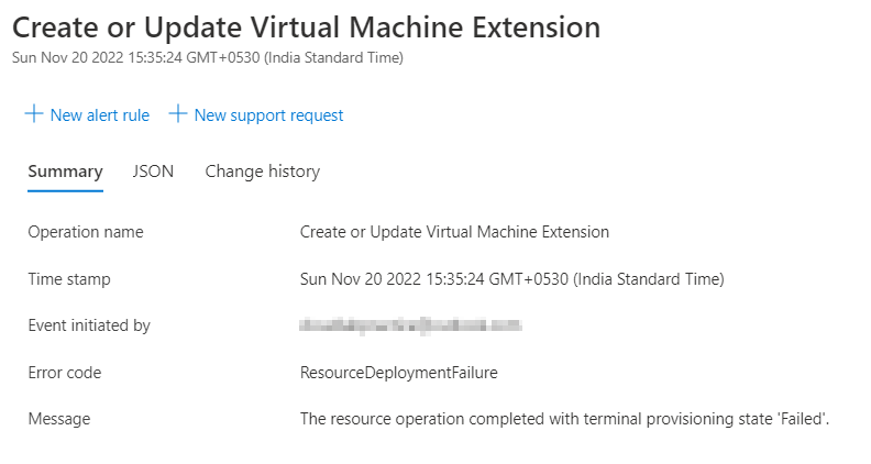 Unable To Reset Azure Vm Local Admin Users Password Microsoft Qanda