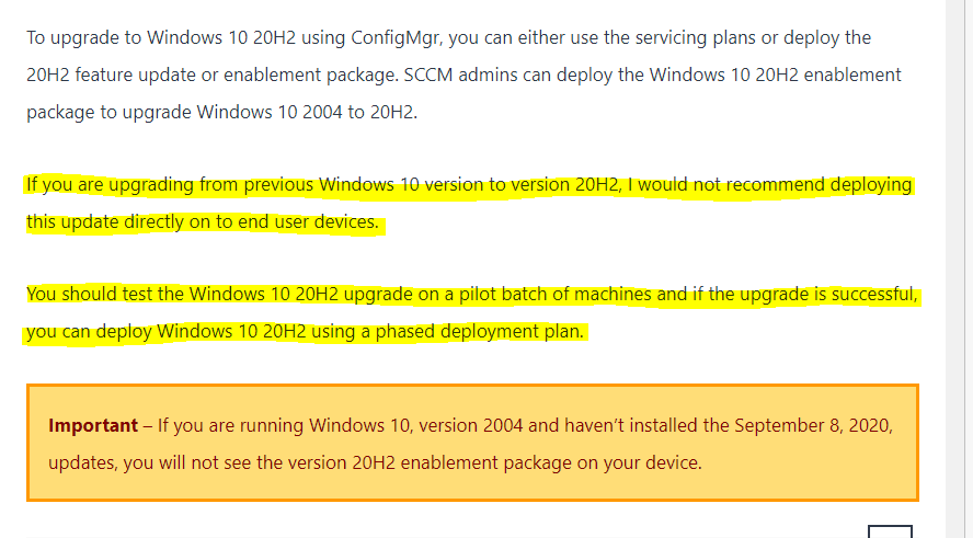 Windows 10 Updates Through MECM Failing - Microsoft Q&A