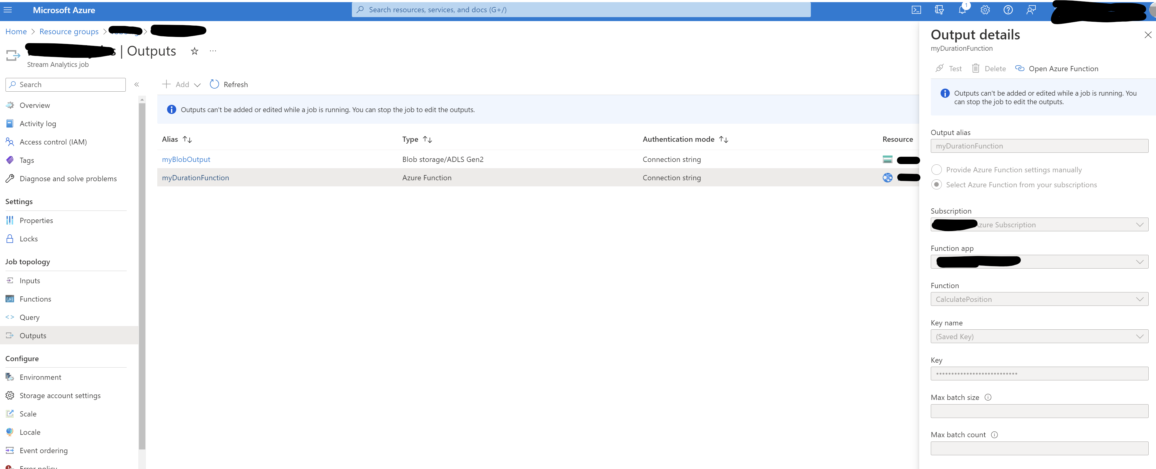 Durable Entity function doesn't trigger or receive data from streaming analytics - Microsoft Q&A