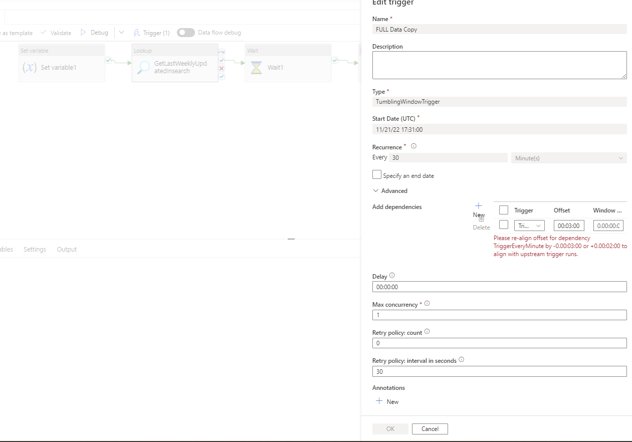 Creating a trigger for a dependency pipeline - Microsoft Q&A