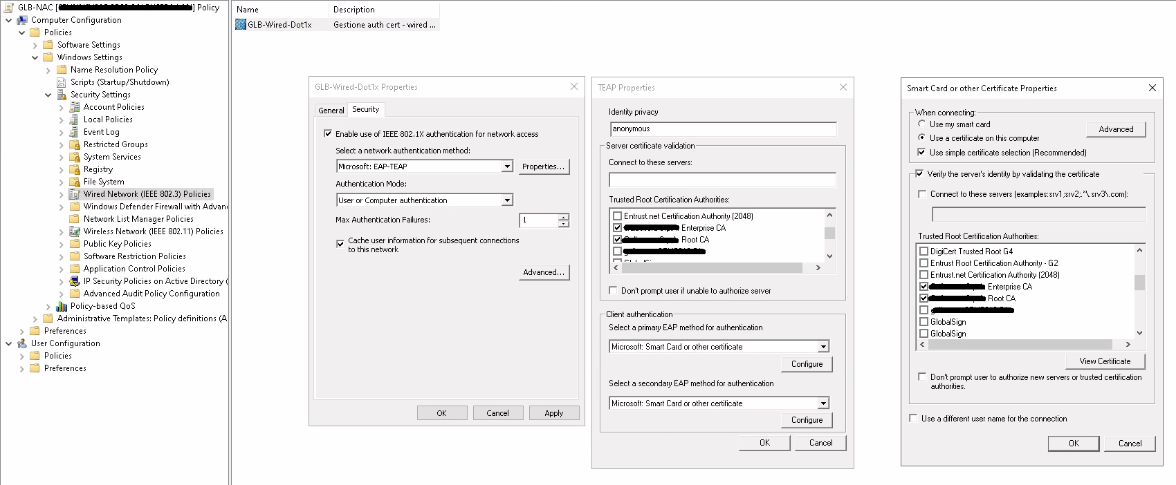 TEAP GPO on Windows 10 - Microsoft Q&A