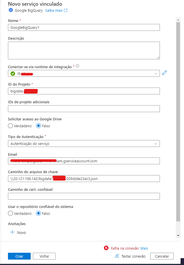 Error 28000 Microsoft Bigquery 8706 Unable To Open Keyfile Microsoft Qanda