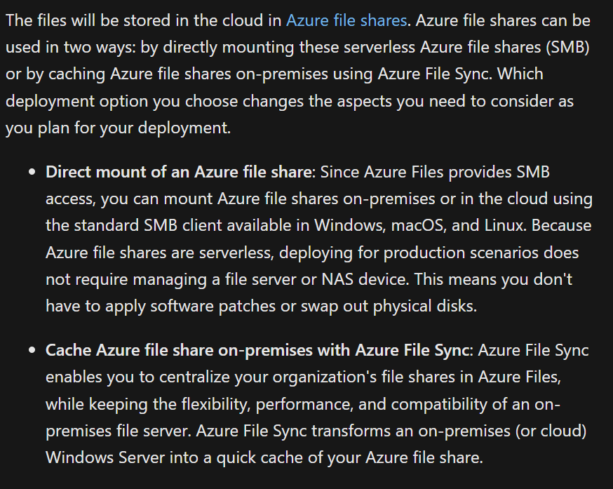 Can I Use Azure File Sync For A Azure File Share And Mount The Share Additionally To Clients