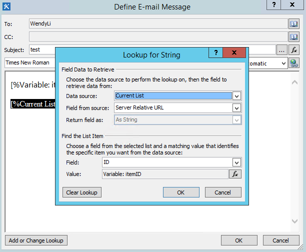 How to capture the ID of a new Sharepoint 2013 list item to include in an email crreated from SP ...